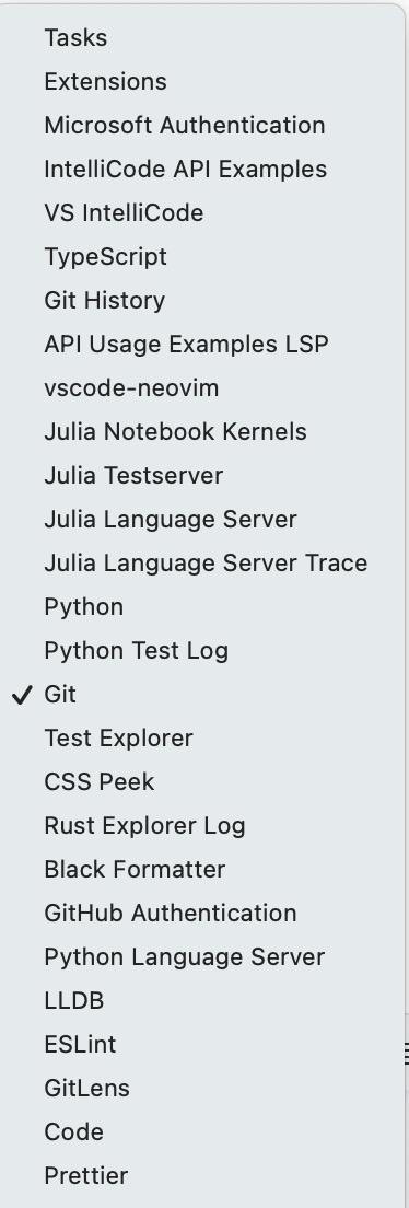 Alphabetize channels list Output Tab · Issue #159706 · microsoft/vscode ...