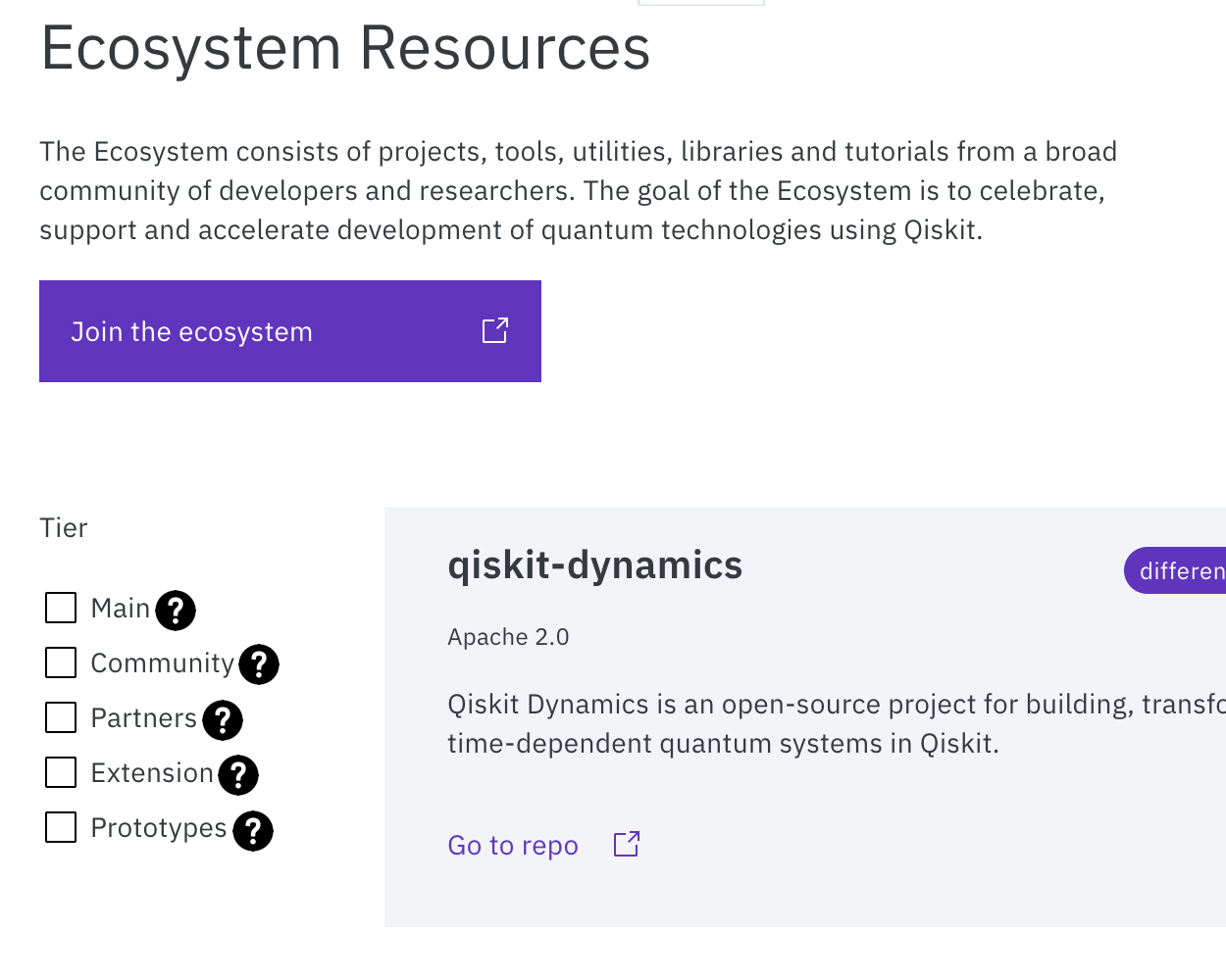 Explanation about the tiers in ecosystem · Issue #2884 · Qiskit/qiskit ...