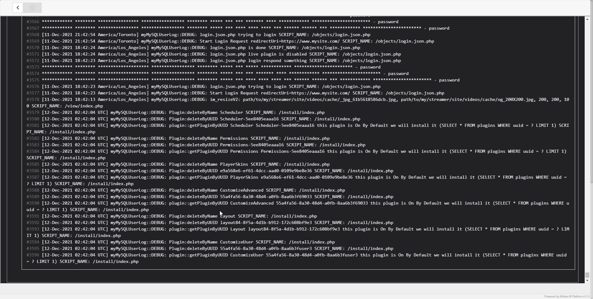 Stream key set to -1 · Issue #6071 · WWBN/AVideo · GitHub