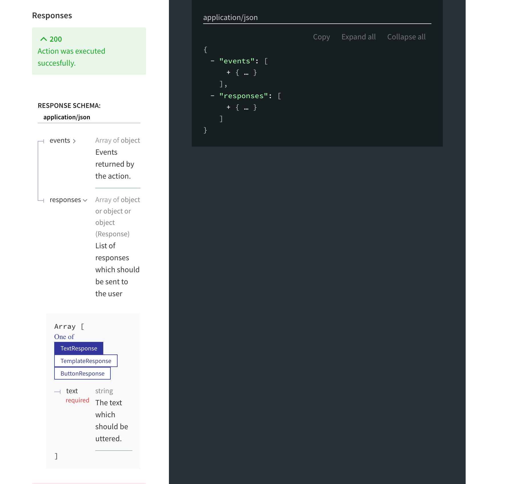 Feature Request - Remote Action Request/Response Spec docs · Issue ...