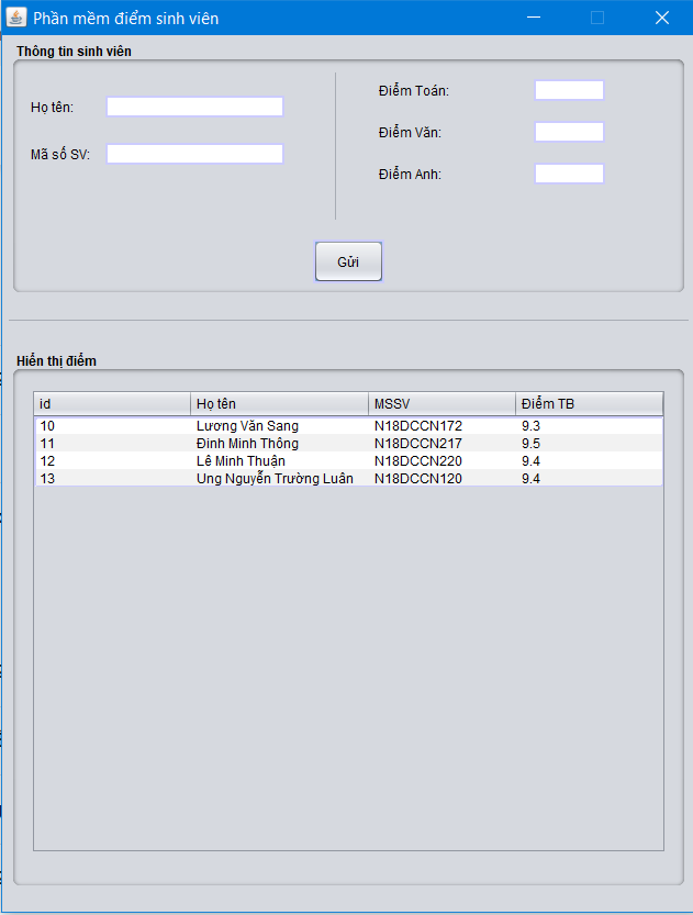 GitHub - lngvnsang/LTM_Diem_Sinh_Vien: Đồ án giữa kỳ môn lập trình mạng PTITHCM, đề tài quản lý ...