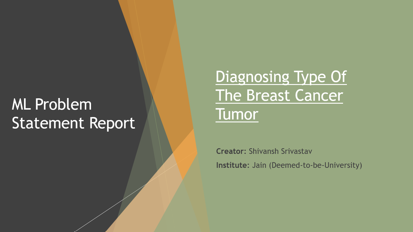 GitHub - shivansh408/Breast-cancer-diagnosis-using-Machinelearning