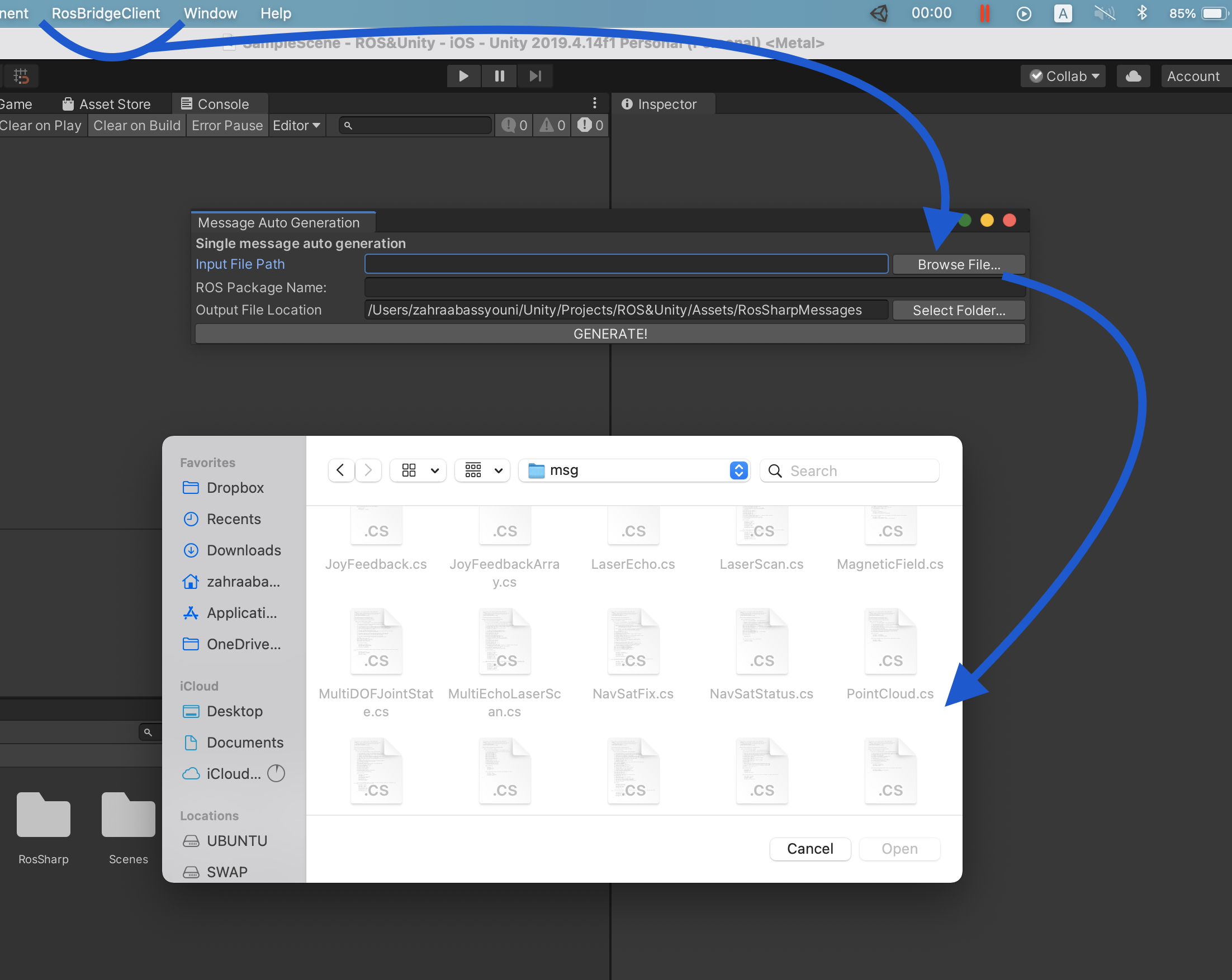 LaserScan Msgs not received in Unity Although the /scan topic has one publisher: gazebo and one ...
