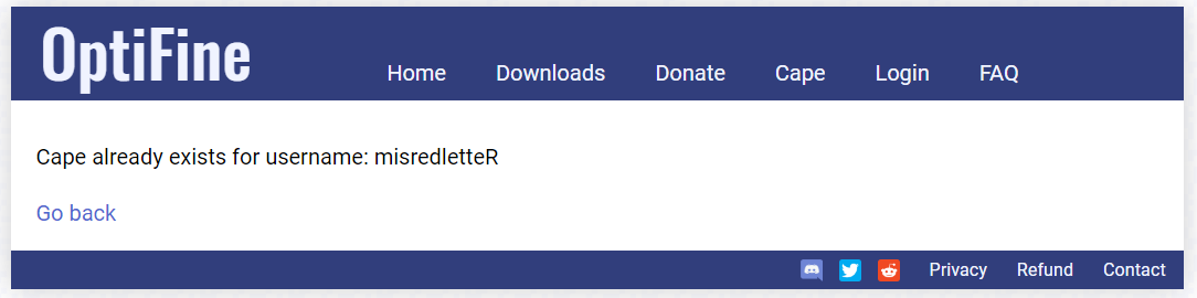 [cape] "cape not found" · Issue #5152 · sp614x/optifine · GitHub