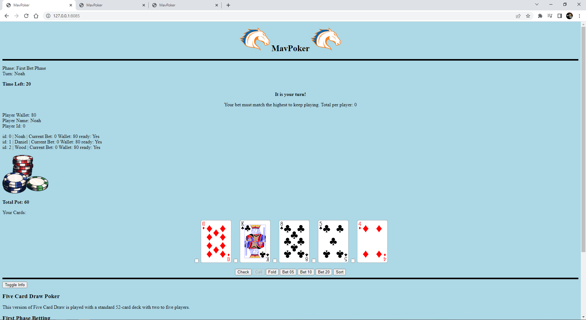 GitHub - NoahWood01/WebPoker: This is a functioning Poker Game running ...