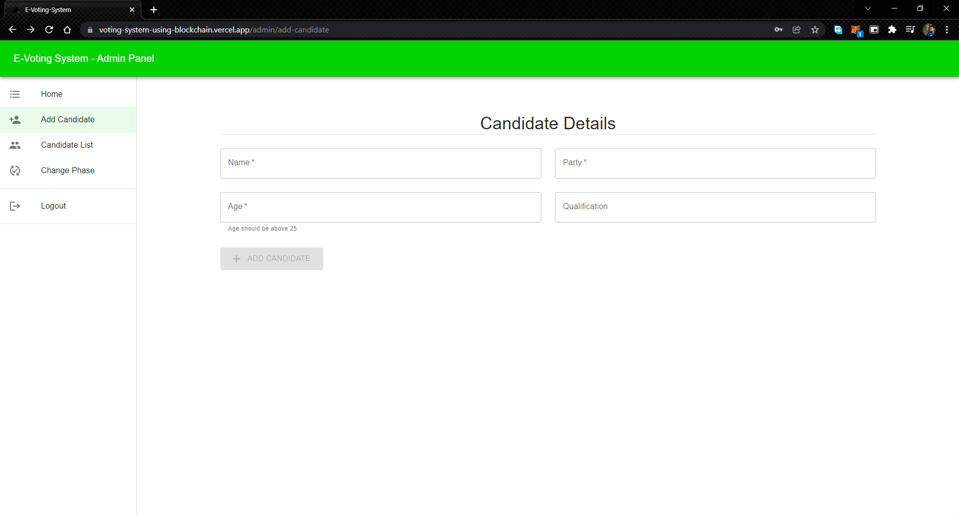 GitHub - akshaybarya/Voting-System-Using-Blockchain