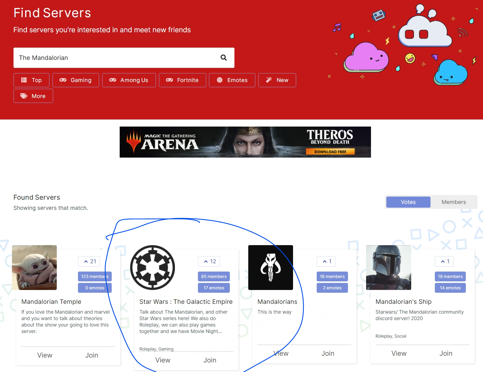 My STAR WARS server in TOP.GG · Issue #534 · top-gg/issues · GitHub