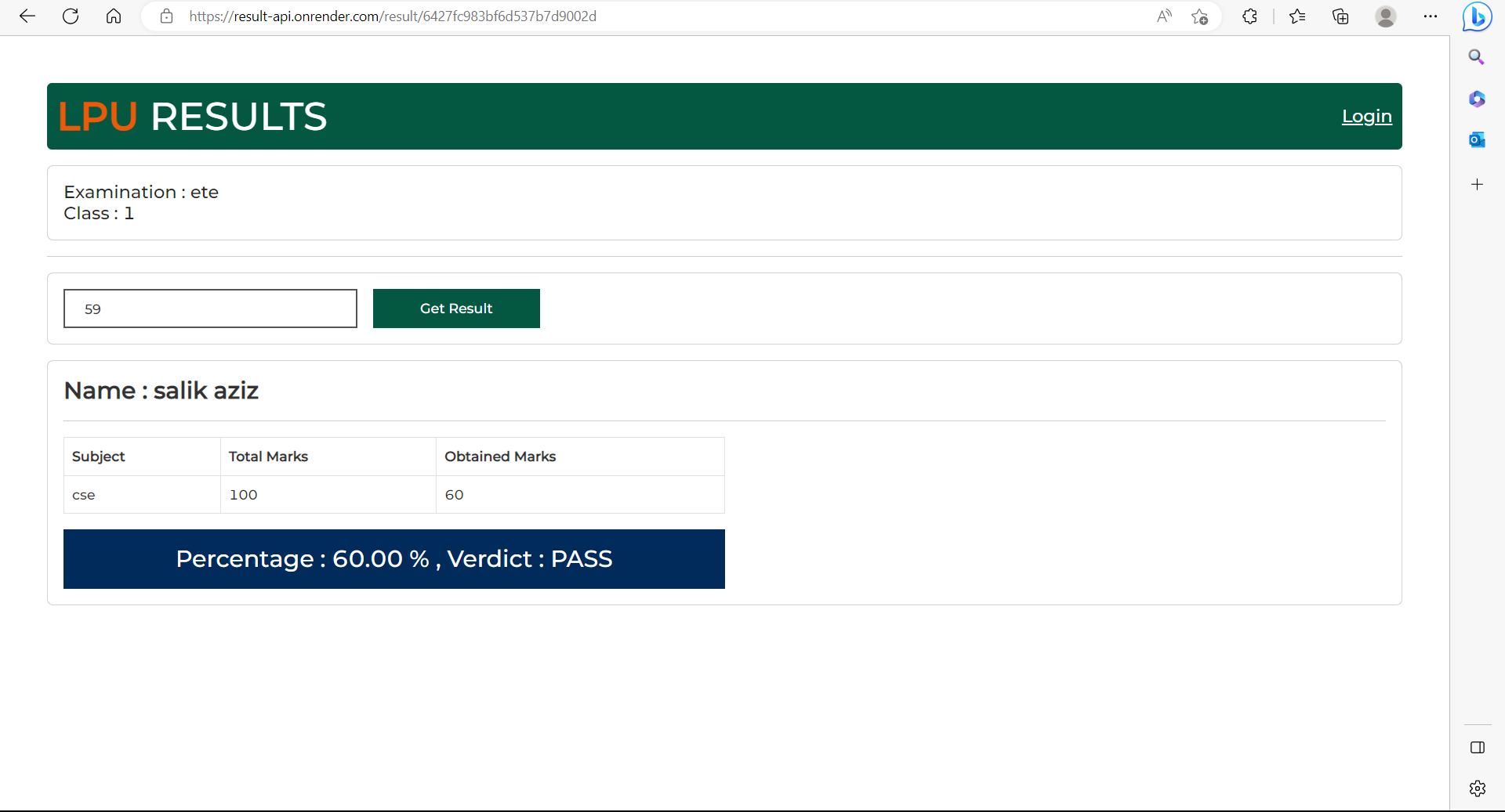 GitHub - khansalikaziz/Result-Management-System