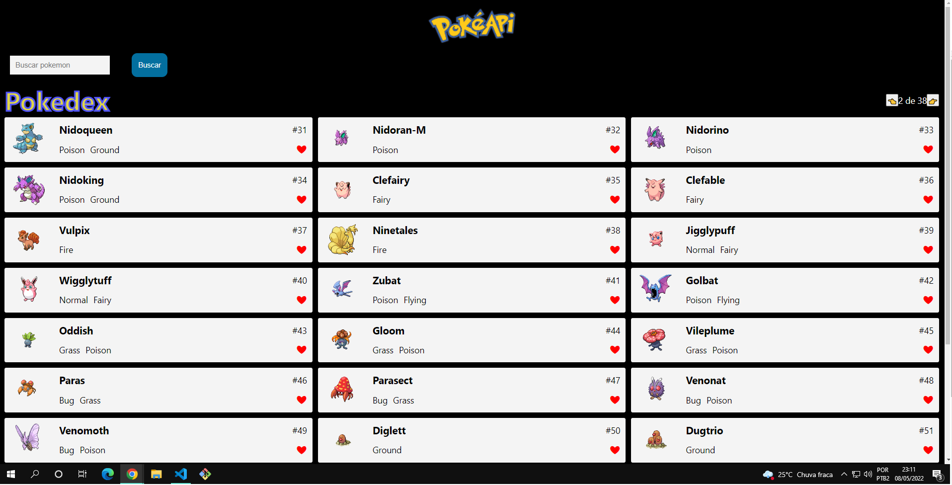 GitHub - eltonfreitasx/Pokedex: Projeto em React consumindo API PokeAPI, utilizando hooks ...