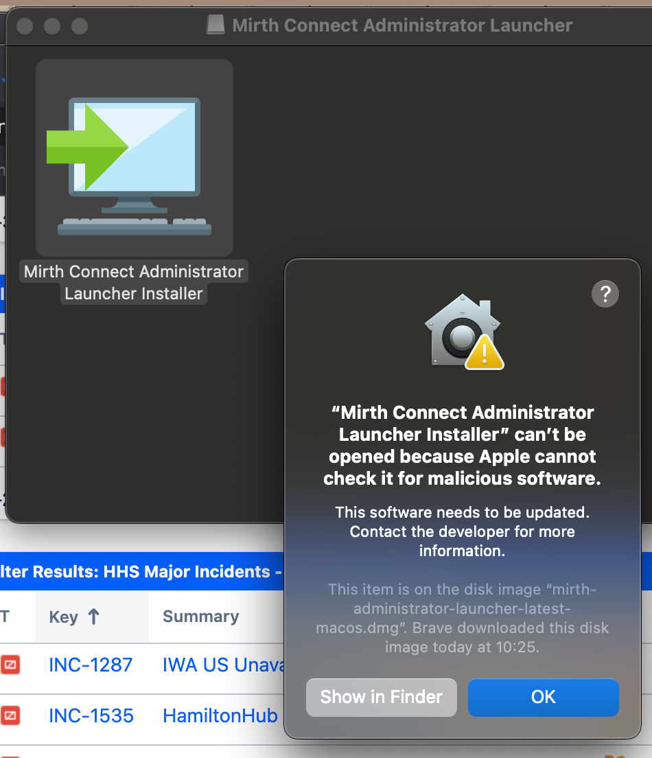 [BUG] MCAL 1.3.0 DMG installer cannot be verified by MacOS · Issue #5575 · nextgenhealthcare ...