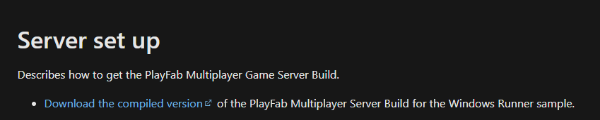 Windows Runner Sample Broken Link · Issue 207 · Microsoftdocs Playfab Docs · Github