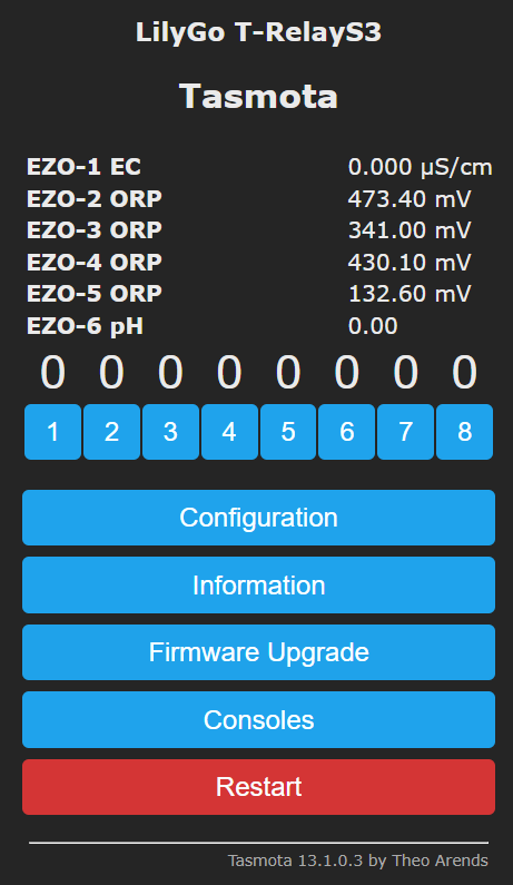 EZO chip - Command not understood - bad detection after a soft reset · arendst Tasmota ...