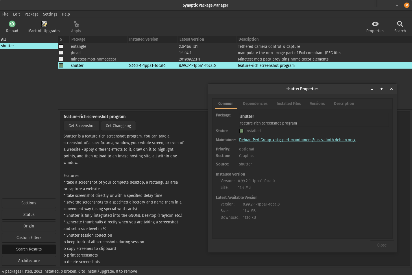 Shutter crashes after taking a screenshot · Issue #462 · shutter-project/shutter · GitHub
