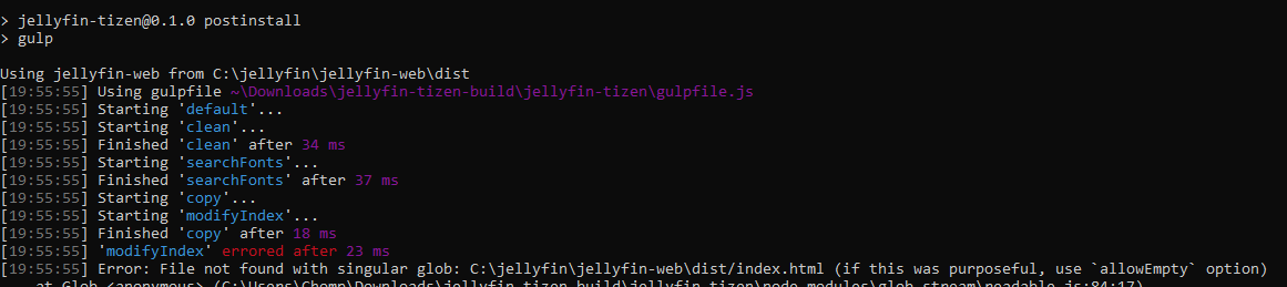 incorrect command in "build on windows" wiki · Issue #197 · jellyfin ...