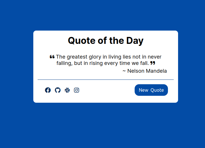 GitHub - b-sandrine/quote-generator: It randomly generate a quote. The stacks to use are HTML ...