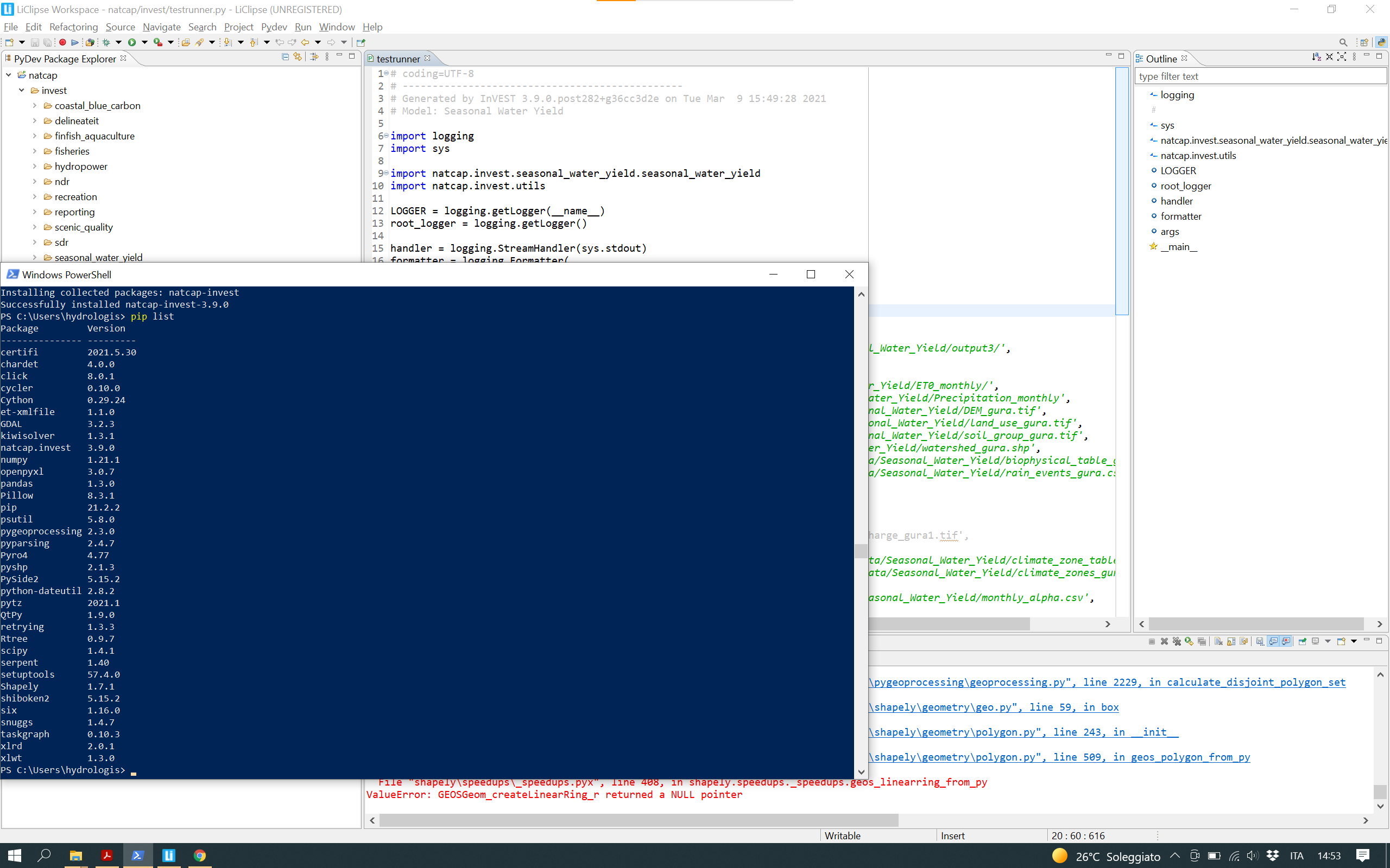 [Question]: is it possible to run the INVEST project with a IDE on Windows10? · Issue #521 ...