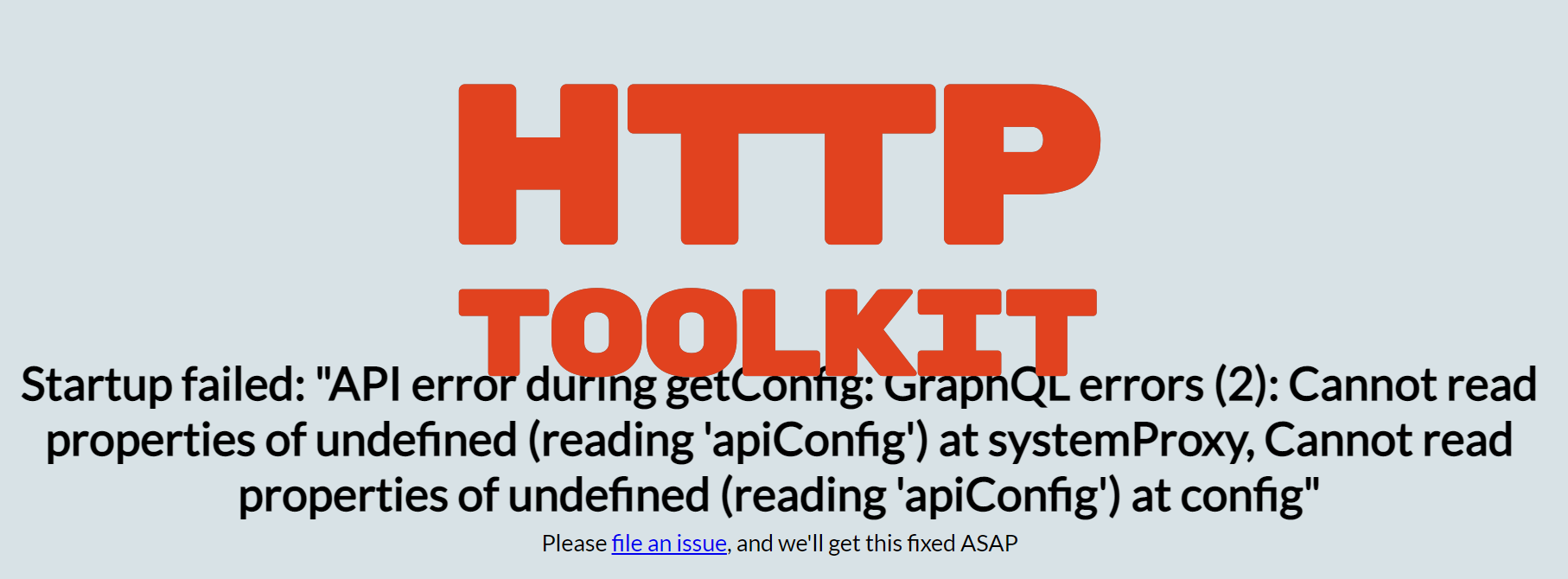 Bug Error Api Error During Getconfig Graphql Errors 2 Cannot 8276