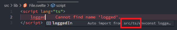 auto-import imports are wrong · Issue #1588 · sveltejs/language-tools · GitHub