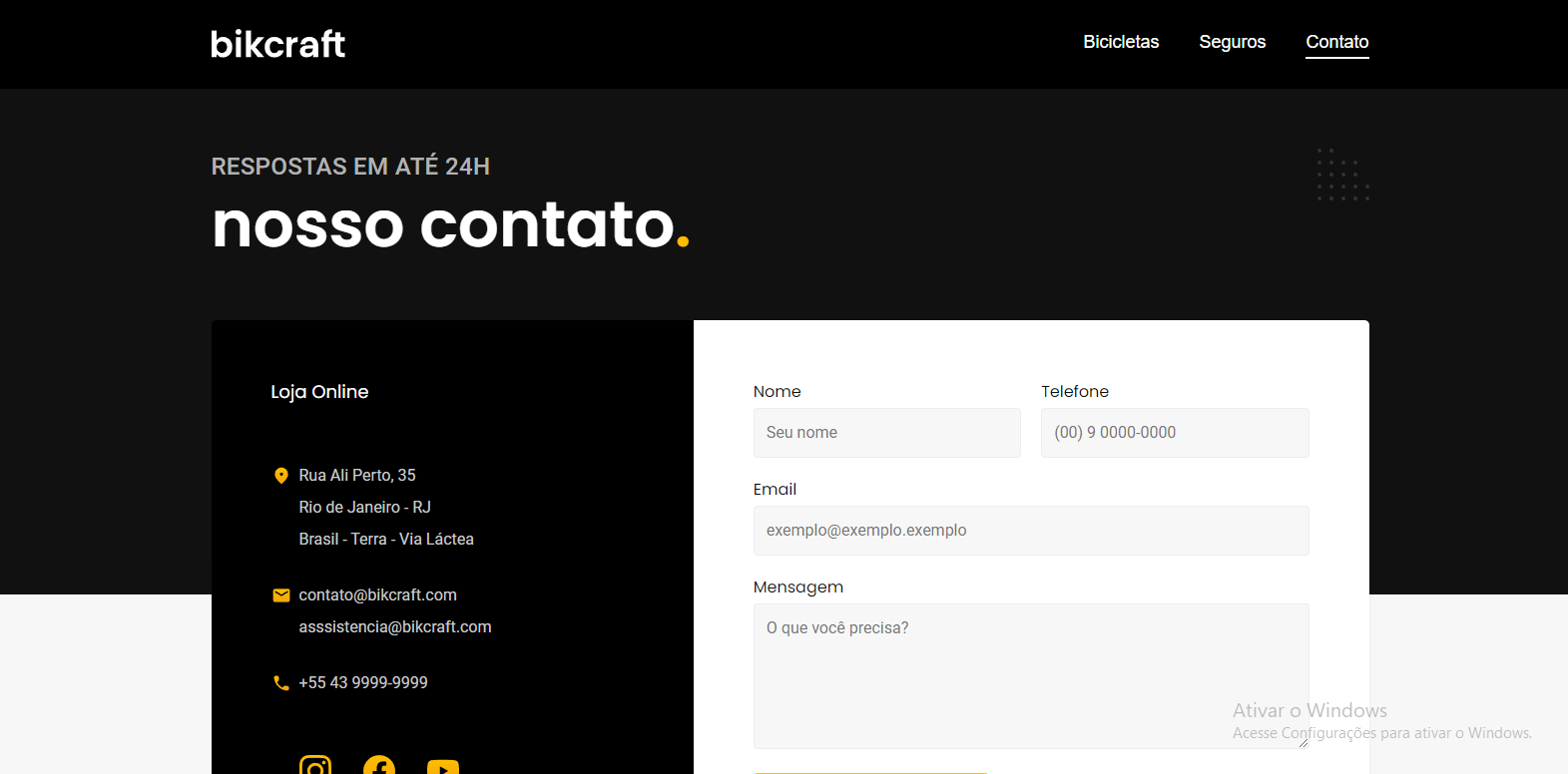 GitHub - ViniciusItakura/bikecraft.github.io: Projeto criado junto com o curso da Origamid ...