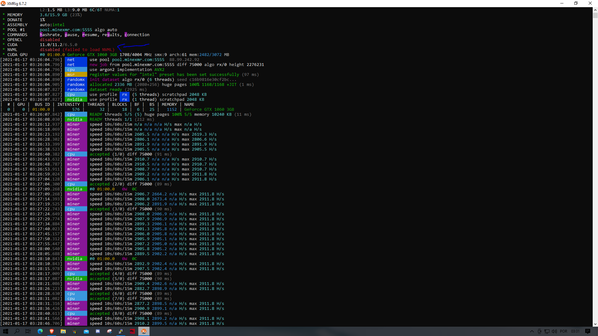NVML disabled (failed to load NVML) · Issue #2044 · xmrig/xmrig · GitHub