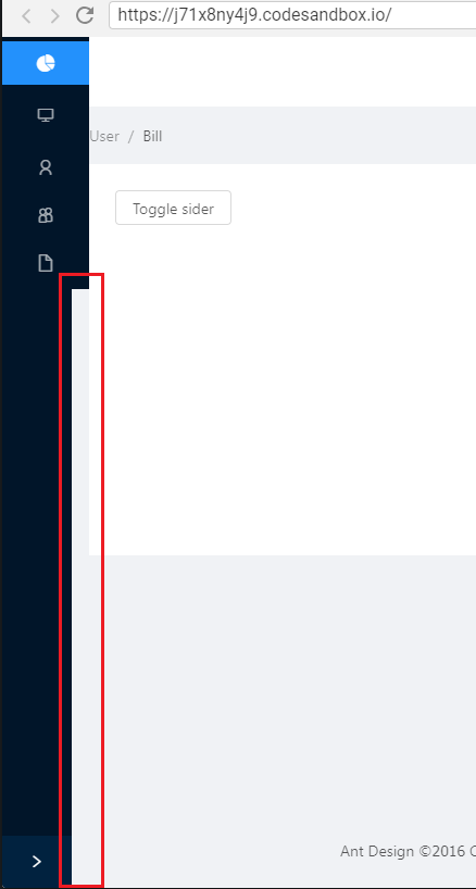 Collapsible sider is broken when collapsedWidth is specified · Issue ...