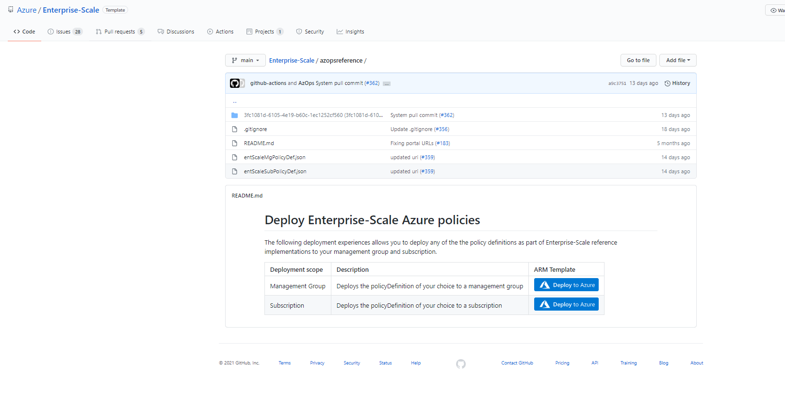 Bug Report · Issue #381 · Azure/Enterprise-Scale · GitHub