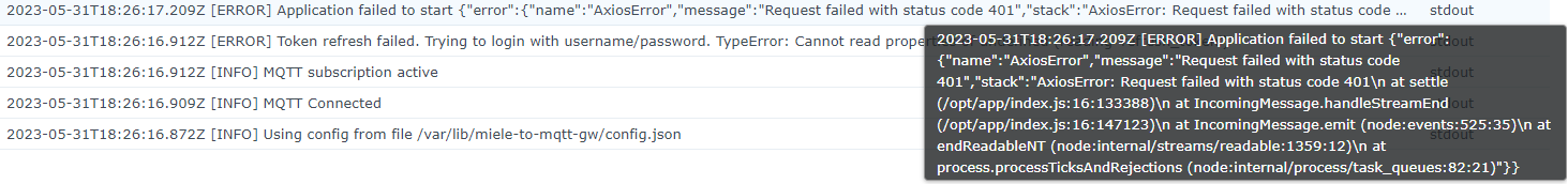 I can't get docker miele-to-mqtt-gw to work · Issue #106 · mqtt-home/miele-to-mqtt-gw · GitHub