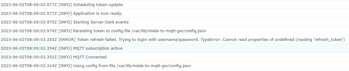 I can't get docker miele-to-mqtt-gw to work · Issue #106 · mqtt-home/miele-to-mqtt-gw · GitHub