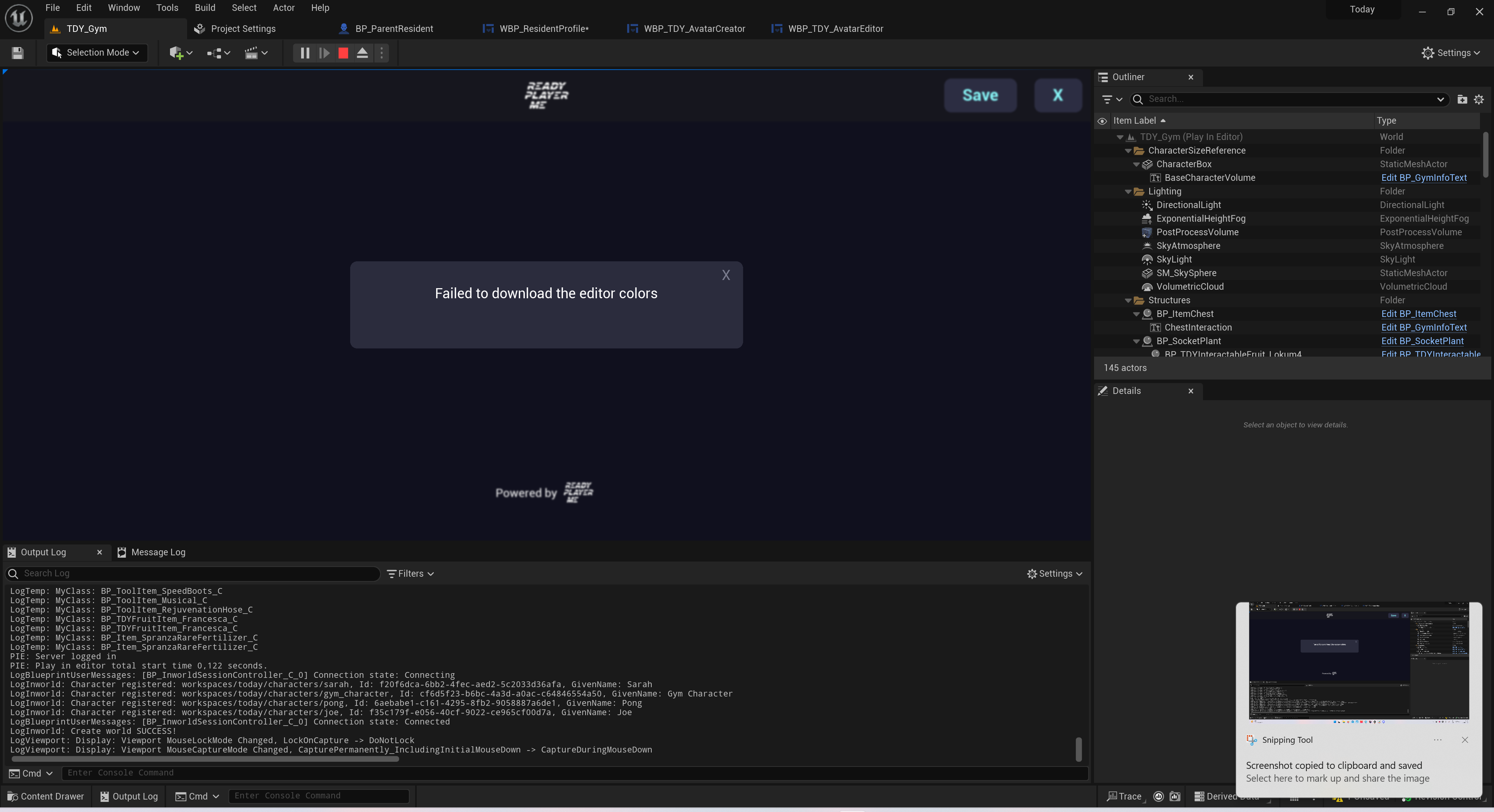 Avatar Id fails to load. "Failed to download the editor colors" · Issue #20 · readyplayerme/rpm ...