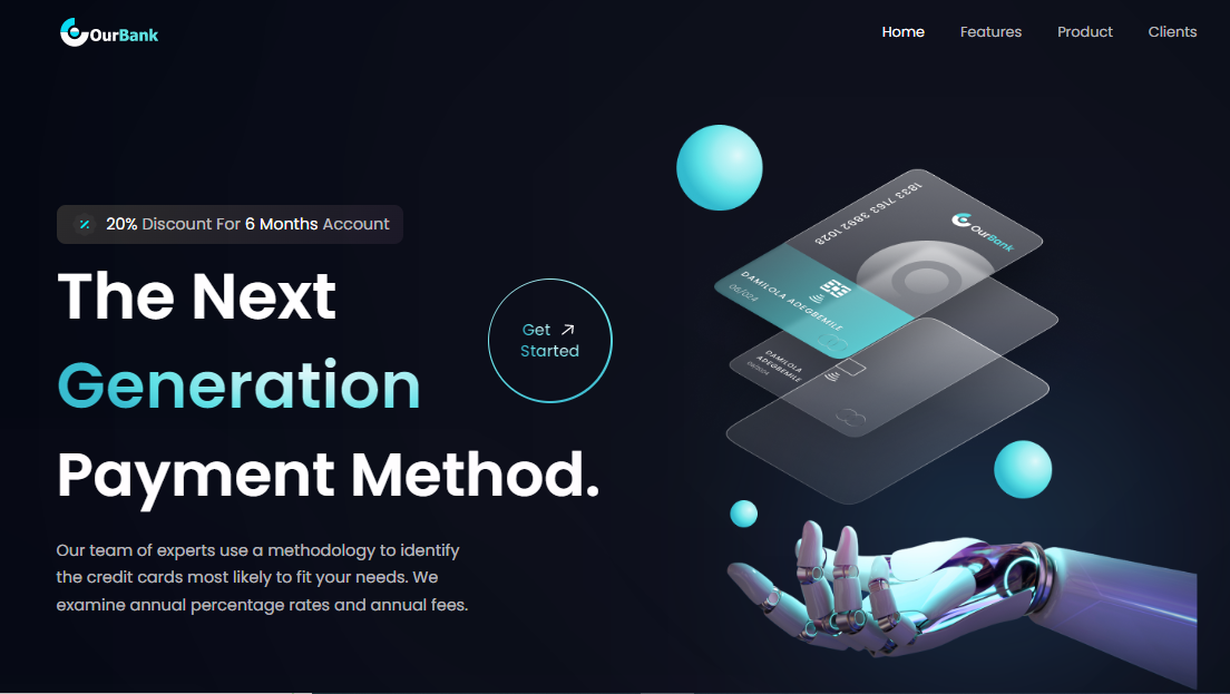 GitHub - damilola1ade/ourbank: OurBank- A responsive website created with ReactJS and ...