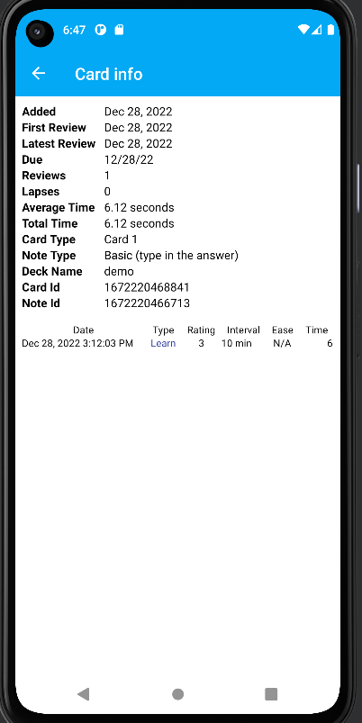 [Bug] Table layout not aligned. · Issue #13042 · ankidroid/Anki-Android · GitHub