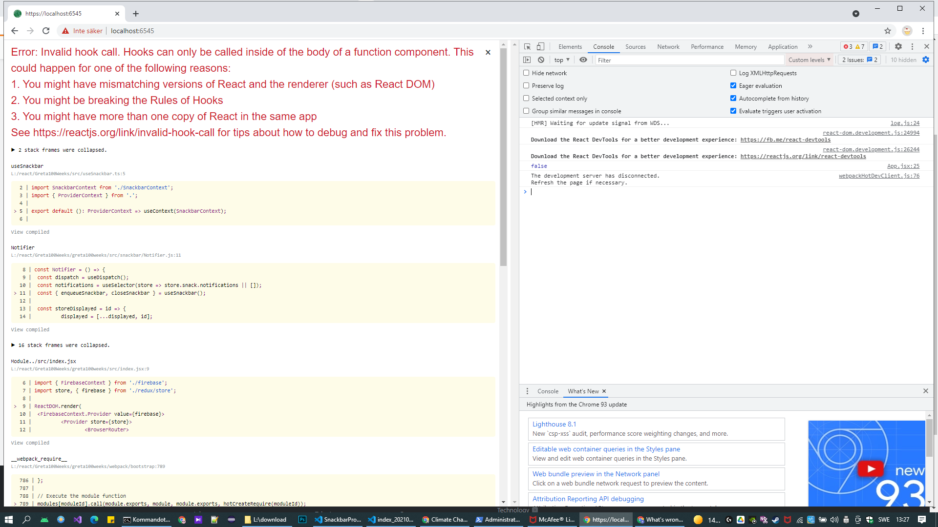 Need Help How To Debug This Library In Vscode Or Is It A Bug In Notistack · Issue 442 