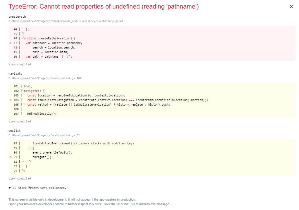[Bug]: TypeError: Cannot read properties of undefined (reading 'pathname') · Issue #8055 · remix ...