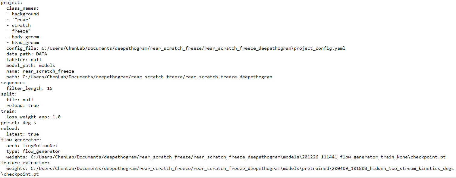 no flow feature extractor was generated after training · Issue #32 · jbohnslav/deepethogram · GitHub