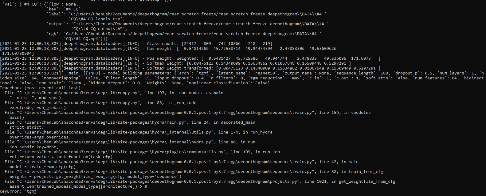 no flow feature extractor was generated after training · Issue #32 · jbohnslav/deepethogram · GitHub