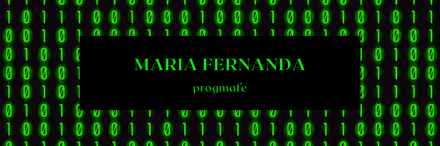 progmafe (Maria Fernanda Cruz Bueno) · GitHub