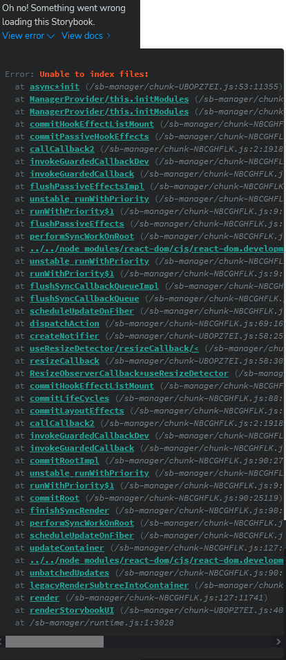 Bug Sporadic `acorn` Error · Issue 24117 · Storybookjsstorybook · Github
