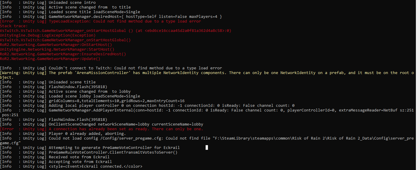 Issue loading mod · Issue #11 · JustDerb/RoR2-VsTwitch · GitHub