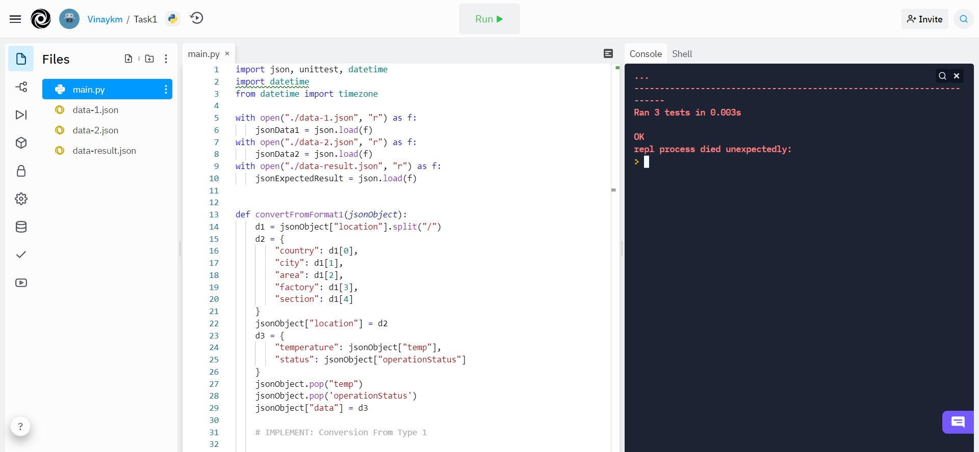 GitHub - vkmaurya09/Deloitte-Coding-Task-1