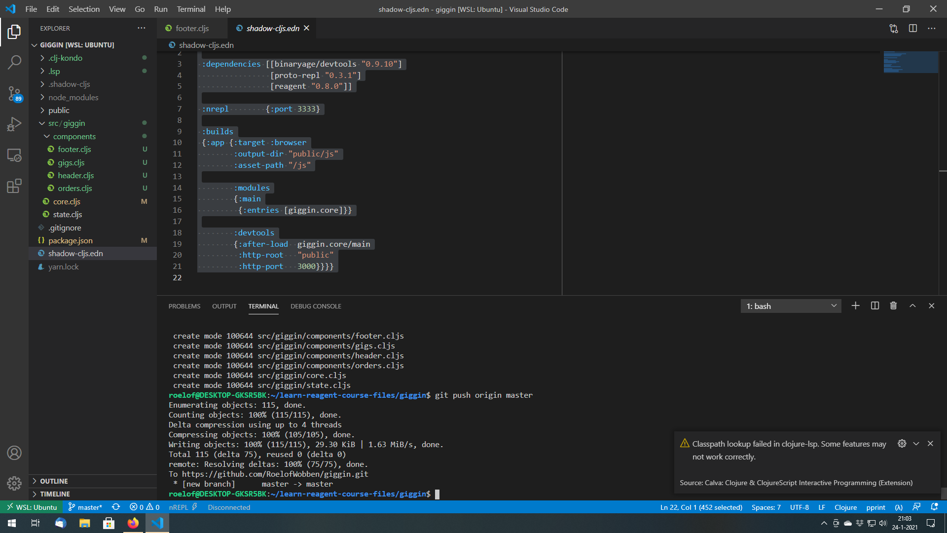 Got a error message that shadow-cljs is not installed but it is installed · Issue #984 ...