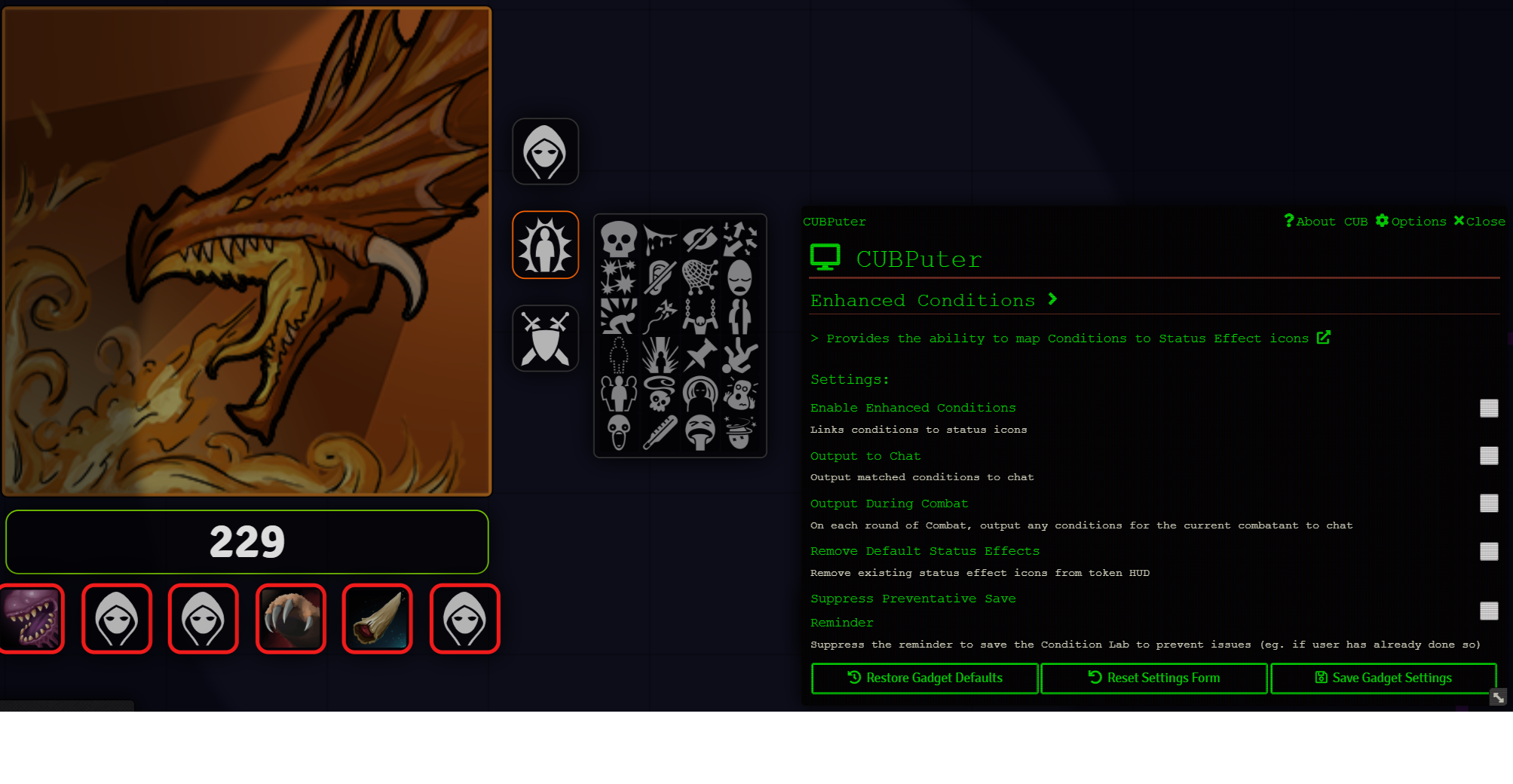 Condition Icons for Buffs Missing in PF1e · Issue #490 · death-save ...