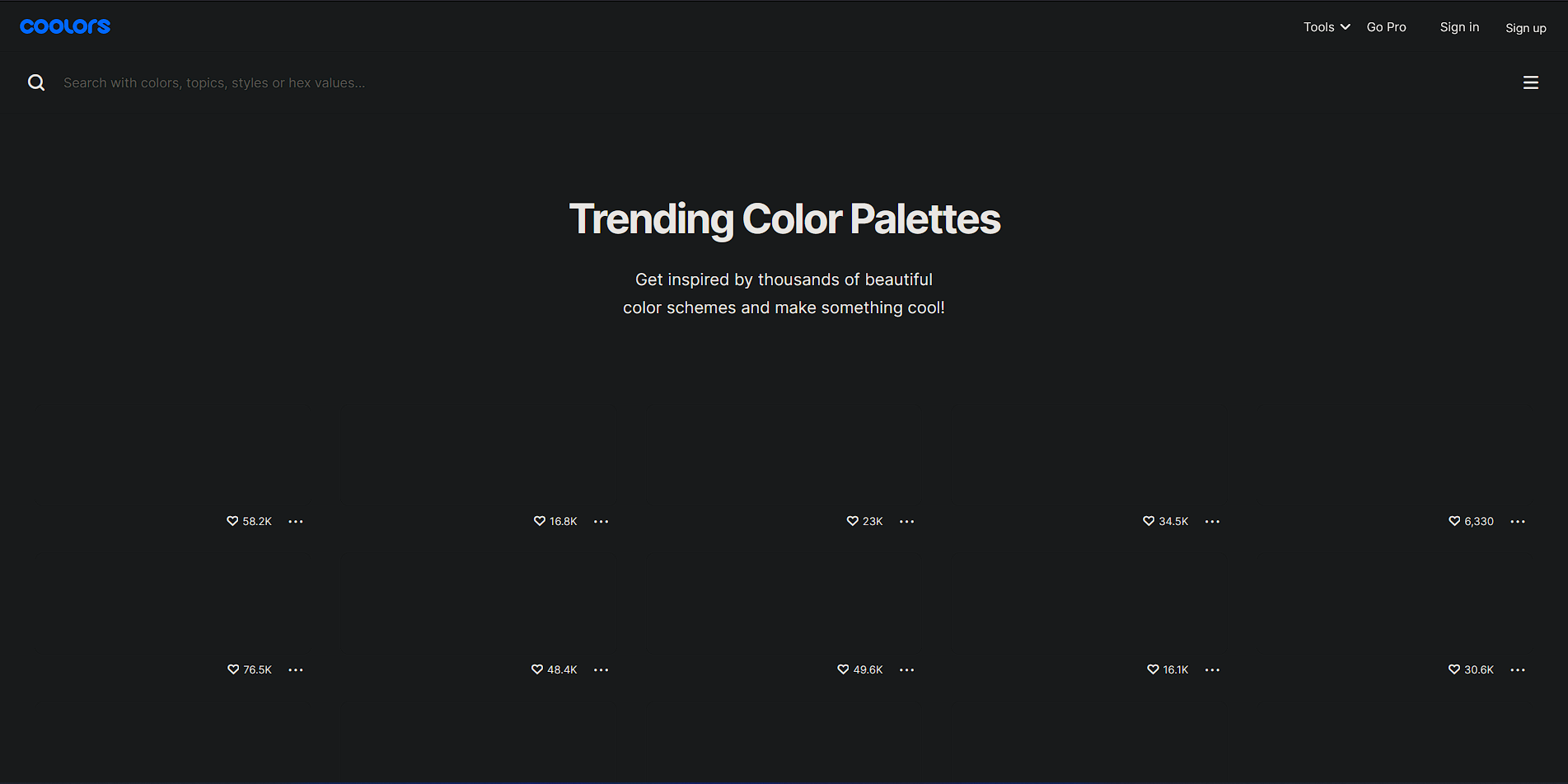 [Broken Website] coolors.co broken dark mode · Issue #8483 · darkreader ...