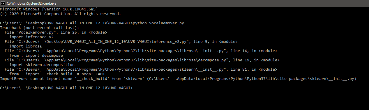 it just doesn't open · Issue #41 · Anjok07/ultimatevocalremovergui · GitHub