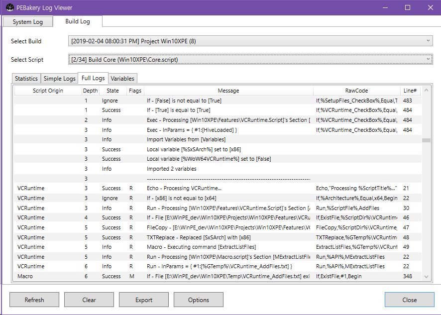 Improvement: Show the script title in Build Log:Simple Logs and Full ...