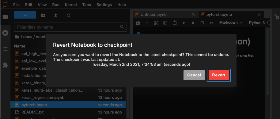 No "track changes;" can't figure out what changed between checkpoints/ versions · Issue #9887 ...