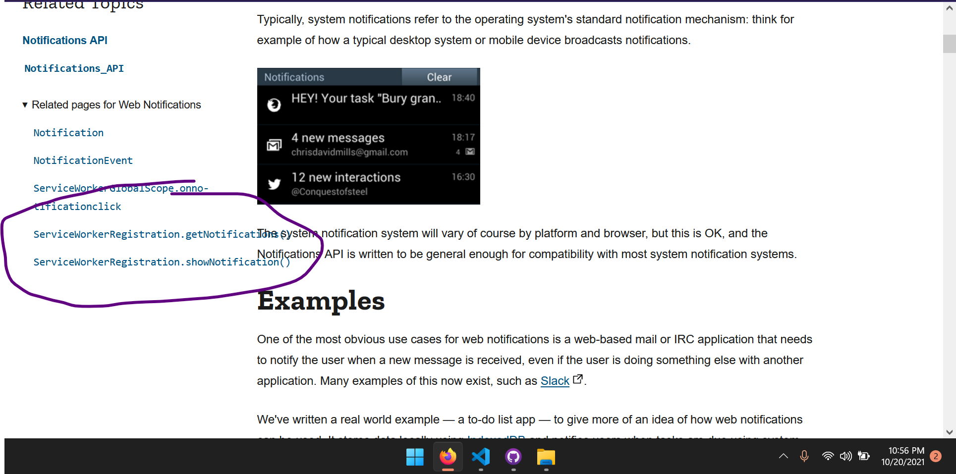 Issue with "Using the Notifications API": Text is overflowing · Issue ...