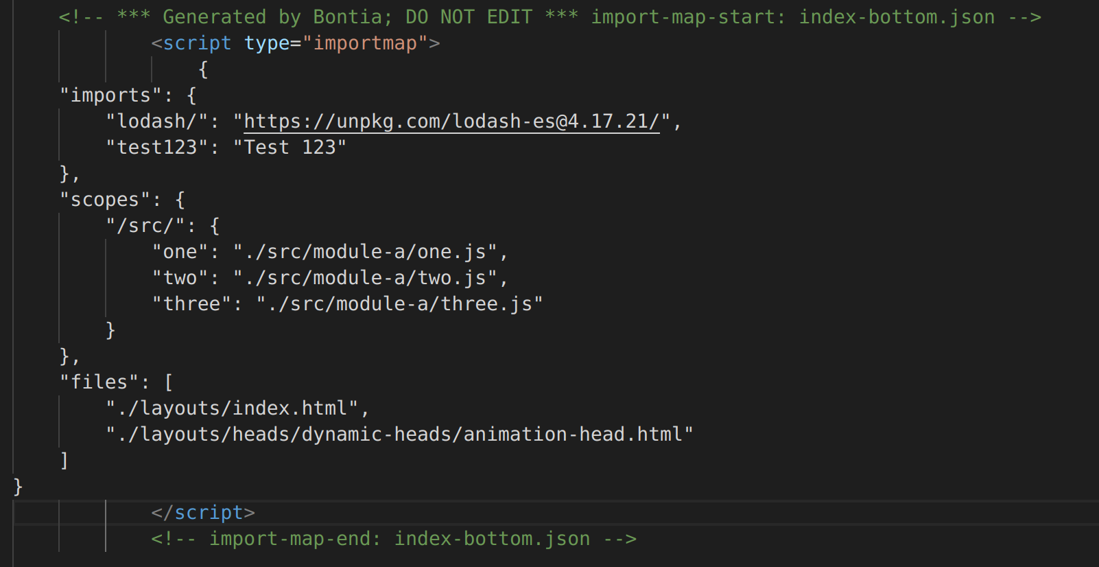 Format import map injections · Issue #9 · julienetie/bonita · GitHub