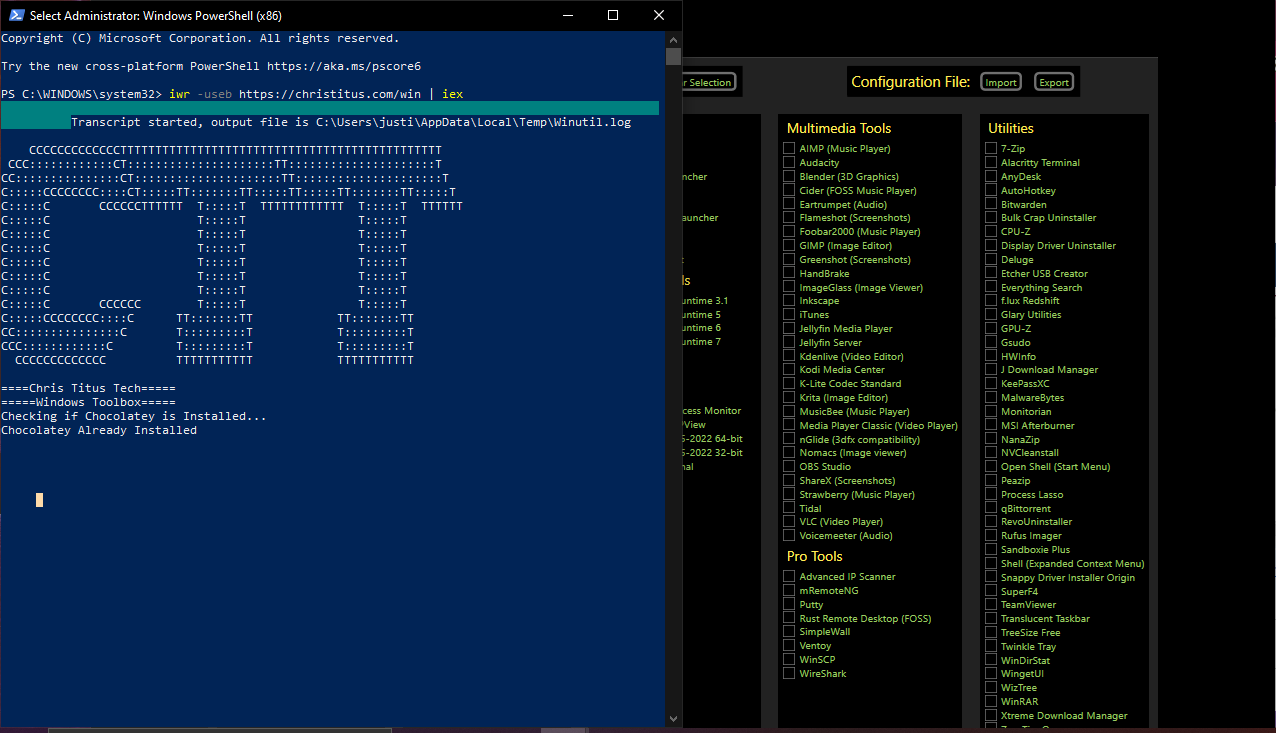 Running Tweaks - nothing happens · Issue #1145 · ChrisTitusTech/winutil · GitHub