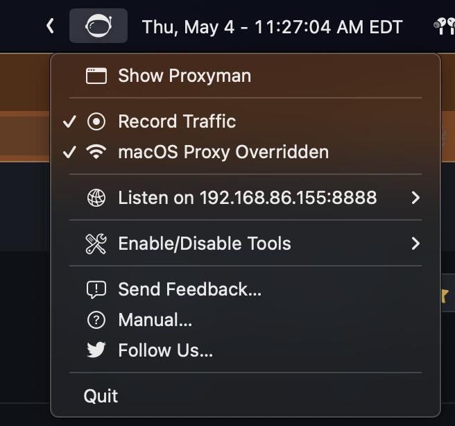 Question How To Toggle Programmatically · Issue 1626 · Proxymanappproxyman · Github