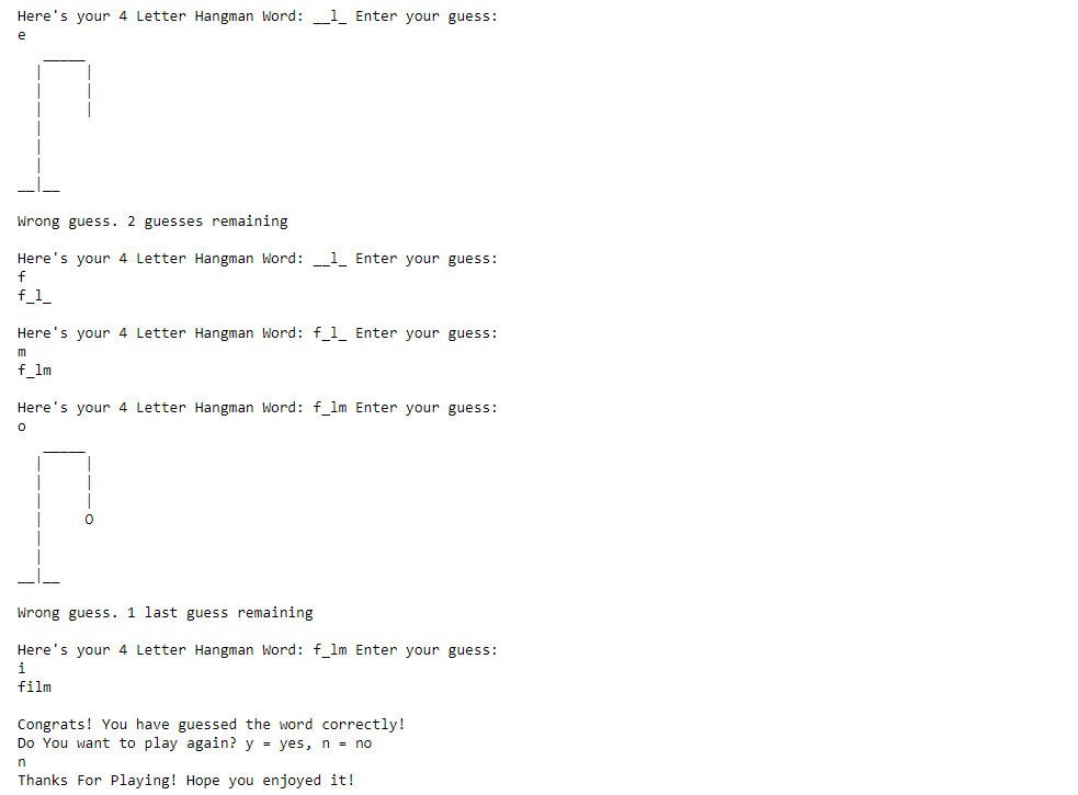 GitHub - 77Darshan/hangman-console-game-Python: Hangman is a word ... GitHub - 77Darshan/hangman-console-game-Python: Hangman is a word ...